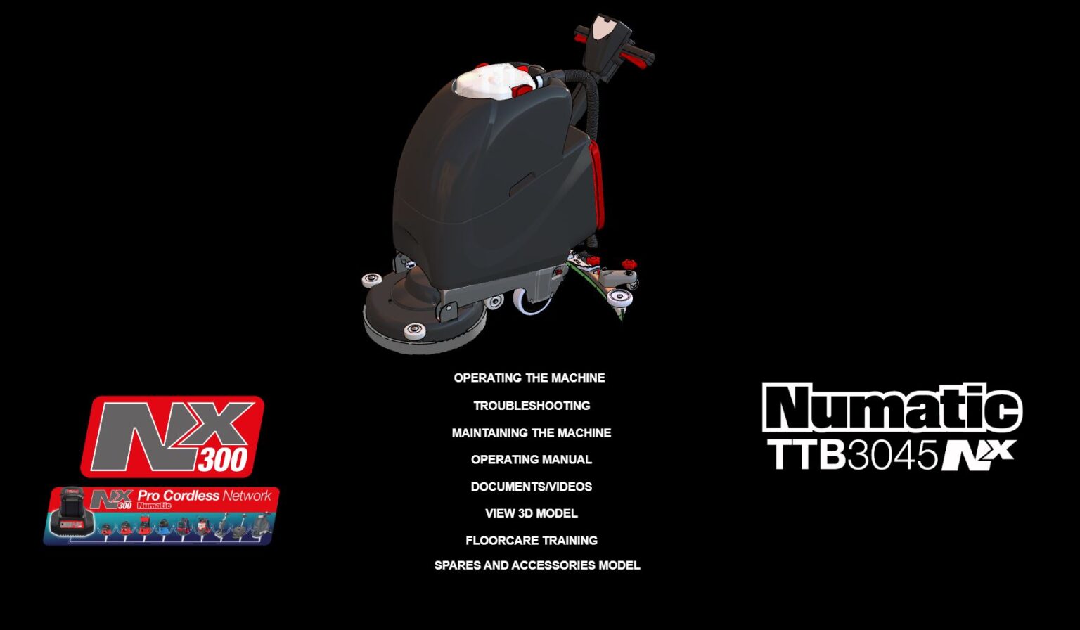 TTB3045NX Training Portal - Numatic Support